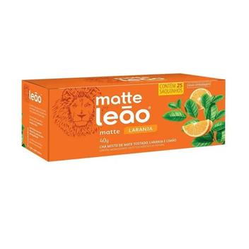 Chá Matte sabor Laranja 25 sachês de 1,6g - Chá Leão - Chá - Magazine Luiza