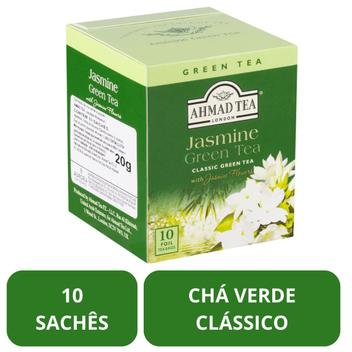 Chá Verde Jasmine Romance Ahmad Tea London Caixa 10 Sachês - Chá ...