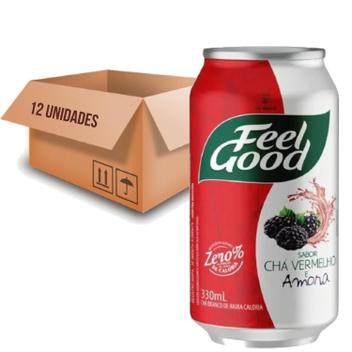 Chá Vermelho Com Amora Feel Good 330Ml (12 Latas) - Chá - Magazine Luiza