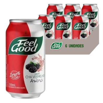 Chá Vermelho com Amora FEEL GOOD 330ml (6 Latas) - Chá - Magazine Luiza
