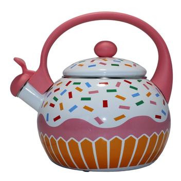 Chaleira Cupcake Esmaltada Gás Indução Apito 2,2 Litros - Elite ...