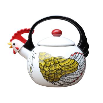 Chaleira Esmaltada Galinha Com Apito 1,5 Litros Bichinhos - Elite ...