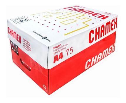 Chamex 5000 Folhas A4 Office 75g 210x297mm (10 Resmas C/500) - Papéis ...