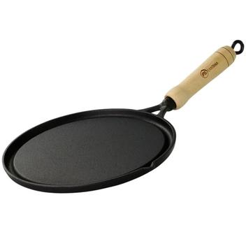 Chapa De Ferro Fundido Redonda Lisa Para Churrasqueira Fogão - FUNDIÇÃO ...
