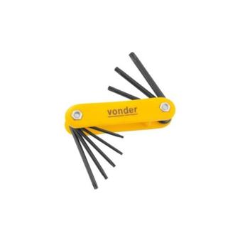Chave Allen Canivete T9 a T40 Tipo Torx 08Pc 3573109040 - Vonder ...