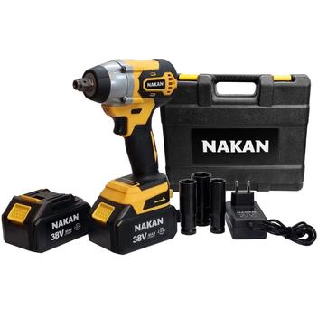 Chave De Impacto 1/2 Motor Brushless 620Nm 2 Baterias 38V - Nakan ...
