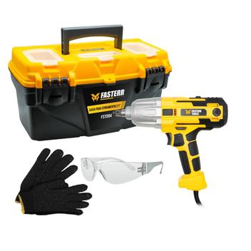 Chave de Impacto Elétrica 900W com Caixa de Ferramentas Fasterr ...