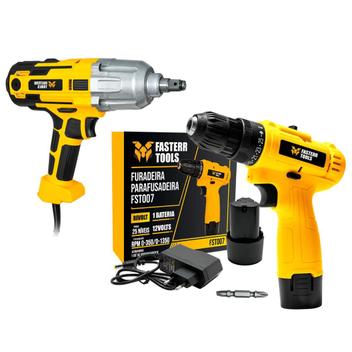Chave de Impacto Elétrica Com 4 Soquetes 900W e Parafusadeira e ...