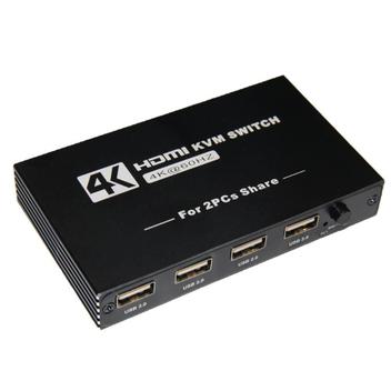 Chaveador Switch KVM 2 Portas HDMI 4K Tipo C + USB - SOLUCAO - Chave Seletora de Áudio e Vídeo ...