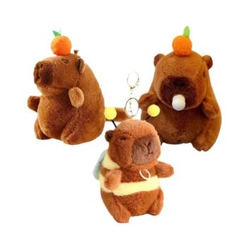 Chaveiro De Pelúcia Fofo De Capivara Com Cauda Balançando, 1-10 Peças ...