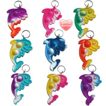 Chaveiro Mini Pop Dolphin Bubble Fidget x20 - Rainbow - Goodangie00 ...