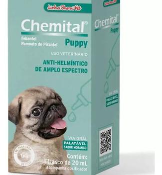 Chemital Puppy para Cães - 20 ml - CHEMITEC - Vermífugo Pet - Magazine ...