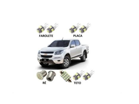 Chevrolet S10 Kit Lâmpadas Led Nova 2013 2014 2015 2016 2017 - Blue ...
