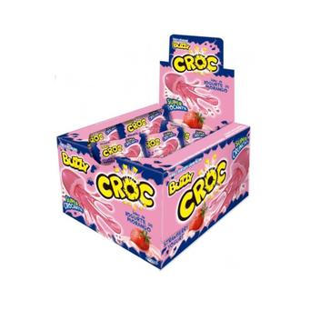 Chicle Buzzy Croc Iogurte de Morango - Riclan 40UN - Chicletes e Gomas ...