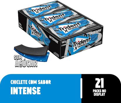 Chiclete adams trident c/21 intense - Chicletes e Gomas - Magazine Luiza