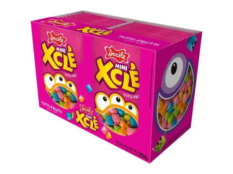 Chiclete Mini Xclé Tutti Frutti 11g Caixa C/24unid - 264g - DOCILE ...