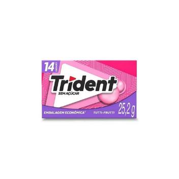 Chiclete Trident Com 14 Unidades Sabor Tutti Frutti 25,2g - Chicletes e ...