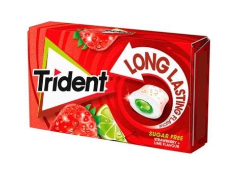 Chiclete Trident Strawberry Lime Long Flavour - Importado - Chicletes e ...