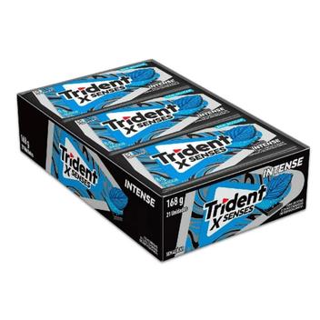 Chiclete Trident X Senses Intense Sem Açúcar 8g Caixa 21 Un - Chicletes ...
