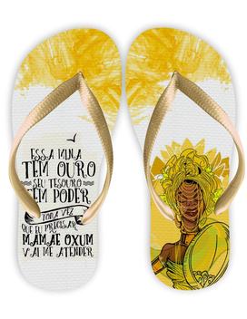 Chinelo África Oxum Camdoblé, umbanda - Naltic - Chinelo Infantil ...