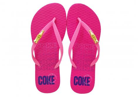 Chinelo Gradient Coke Feminino Coca Cola CC4113 - Chinelo Feminino ...
