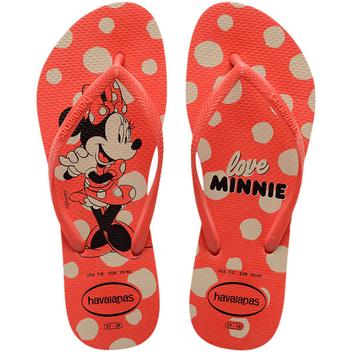 Chinelo Havaianas Slim Disney FC Feminino - Vermelho - 37/38 - Chinelo ...