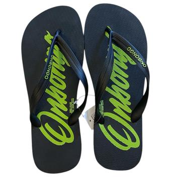 Chinelo Onbongo Com Tiras E Solado Preto Logo Onbongo Verde - Chinelo ...