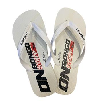 Chinelo Onbongo Original Staff Branco Com Preto E Vermelho - Chinelo ...