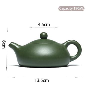 Chinese Yixing Purple Clay Teapots Raw Ore Green Mud Handmade Tea Pot ...