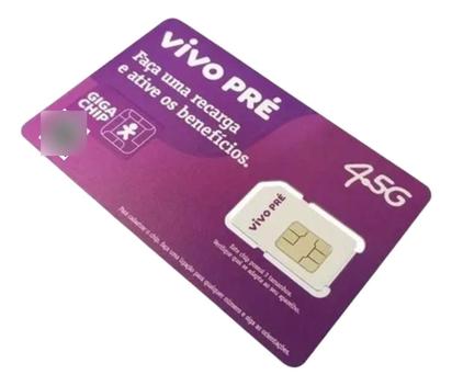 Chip Vivo Pré Pago 4g Qualquer DDD Todo O Brasil DO 11 AO 99. 4G/ 3G ...