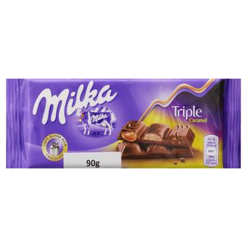 Choc milka triple caramel 90g - Chocolate / Barra de Chocolate - Magazine Luiza
