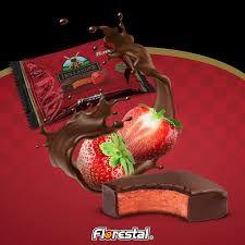 CHOCO TRUF. HOLLANDER MORANGO (18 unidades na caixa ) - Florestal - Chocolate / Barra de ...