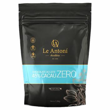 Chocolate 45% Cacau Zero Açúcar 1,5kg- Le Antoní - Le Antoni ...