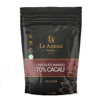 Chocolate 70% cacau Vegano 1,5kg - Le Antoní - Le Antoni - Chocolate ...