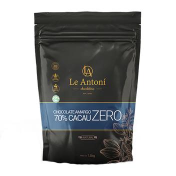 Chocolate 70% Cacau Zero Açúcar e Vegano 1,5kg - Le Antoní - Le Antoni ...