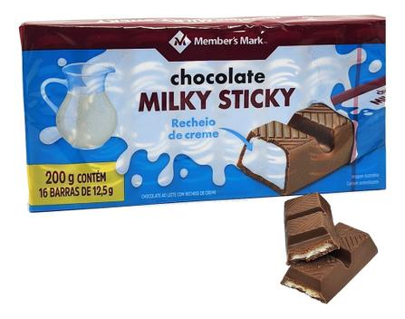 Chocolate Ao Leite Com Recheio De Creme Milky Sticky Members - Dipa ...