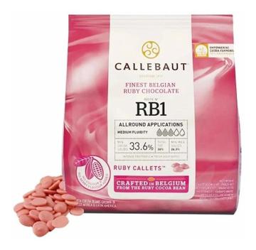 Chocolate Belga Ruby Callets Callebaut 400gr Rb1 33,1 Gotas - Chocolate / Barra de Chocolate ...