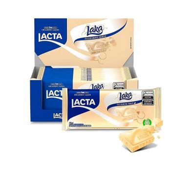 Chocolate Branco Lacta Laka 20g - Display 20 Unidades - Laka - Magazine Luiza