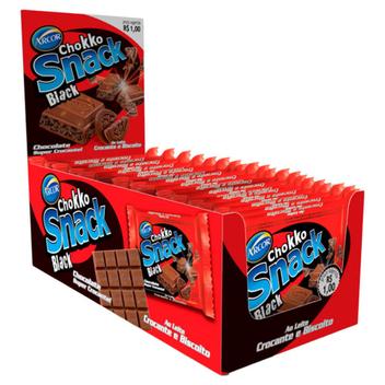 Chocolate Chokko Snack Black c/20 - Arcor - Alimentos - Magazine Luiza