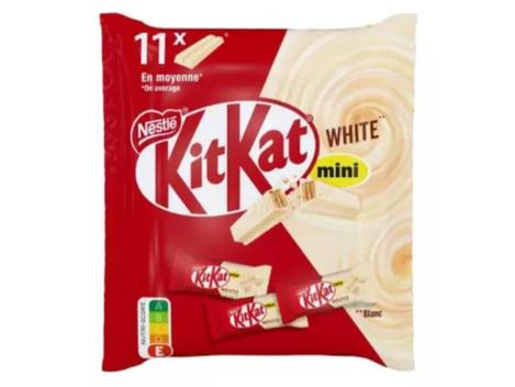 Chocolate Kit Kat Mini White C/ 11un146,3g - Importado - Kit Kat ...