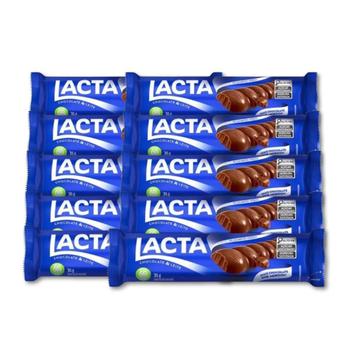 Chocolate Lacta Ao Leite Individual Kit 12 Unidades De 34G - Chocolate ...