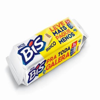 Chocolate Lacta Bis Laka Branco 100,8g - Embalagem com 3 Unidades - Bis ...