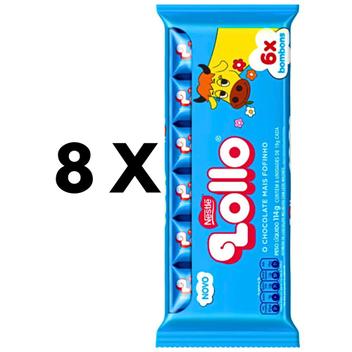 Chocolate Lollo Flowpack NESTLÉ 114g - 8 Pcts C/ 6un Cada - Chocolate ...