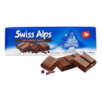 Chocolate Meio Amargo Swiss Alps Dark Tablete Importado 300g ...