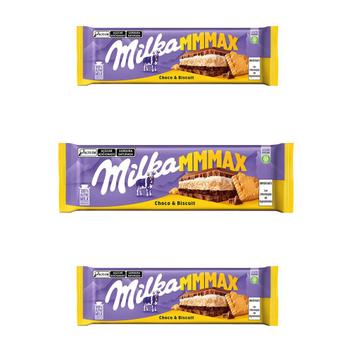 Chocolate Milka Choco e Biscuit Grande Kit 3 Barras de 300g - Chocolate ...