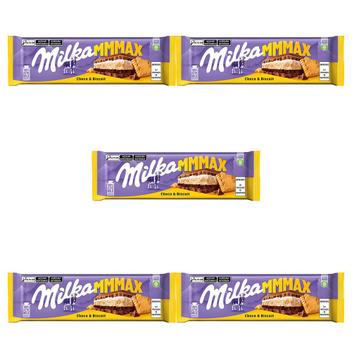 Chocolate Milka Choco E Biscuit Grande Kit 5 Barras de 300g - Chocolate ...