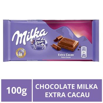 Chocolate Milka, Extra Cacau, Barra 100g - Chocolate / Barra de ...