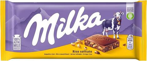 Chocolate milka rice crisp 100g - Chocolate / Barra de Chocolate ...