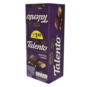 Chocolate Mini Talento Roxo Amêndoas E Passas 25Gr C/15un - Garoto ...
