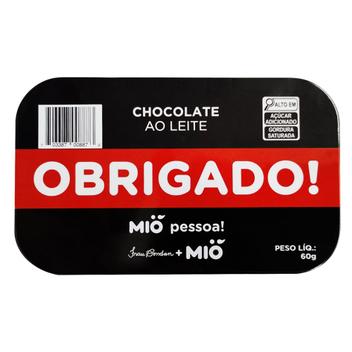 Chocolate Mió ao Leite Obrigado Lata 60g - Chocolate / Barra de ...